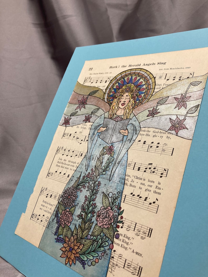Angelic Music Bouquet, Original, One of a Kind, Hand Drawn, Hand ...