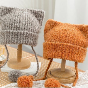 DIY Crochet Cat Ear Hat/beanie Pattern, Written Instructions + Video ...