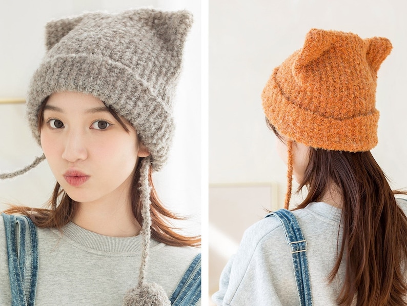 DIY Crochet Cat Ear Hat/beanie Pattern Beginner-friendly - Etsy
