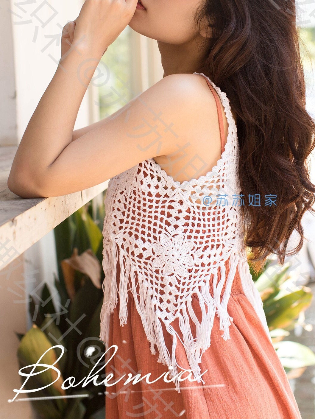 Summer Vibes: DIY Crochet Pattern for a Boho-style Tank Top With Tassels - Etsy