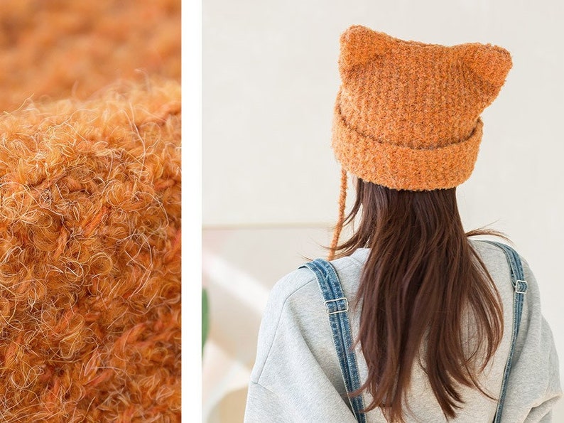 DIY Crochet Cat Ear Hat/beanie Pattern Beginner-friendly - Etsy