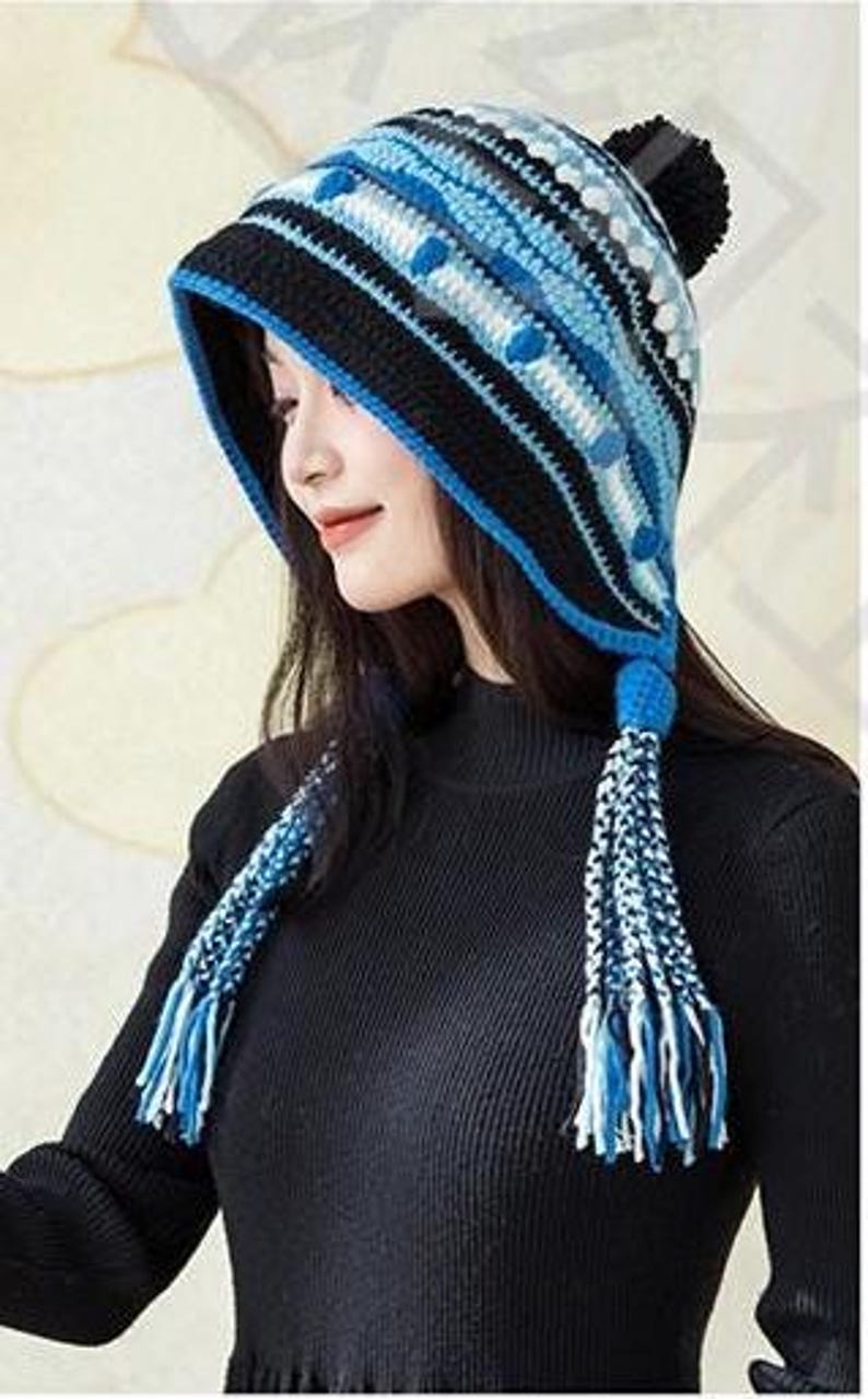 Crochet Pattern+ Video Tutorial -chunky Slouchy Boho Earflap Beanie/hat ...