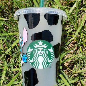 Stitch Cow Print Starbucks Cup | Starbucks Cold Cup | Reusable Cup ...
