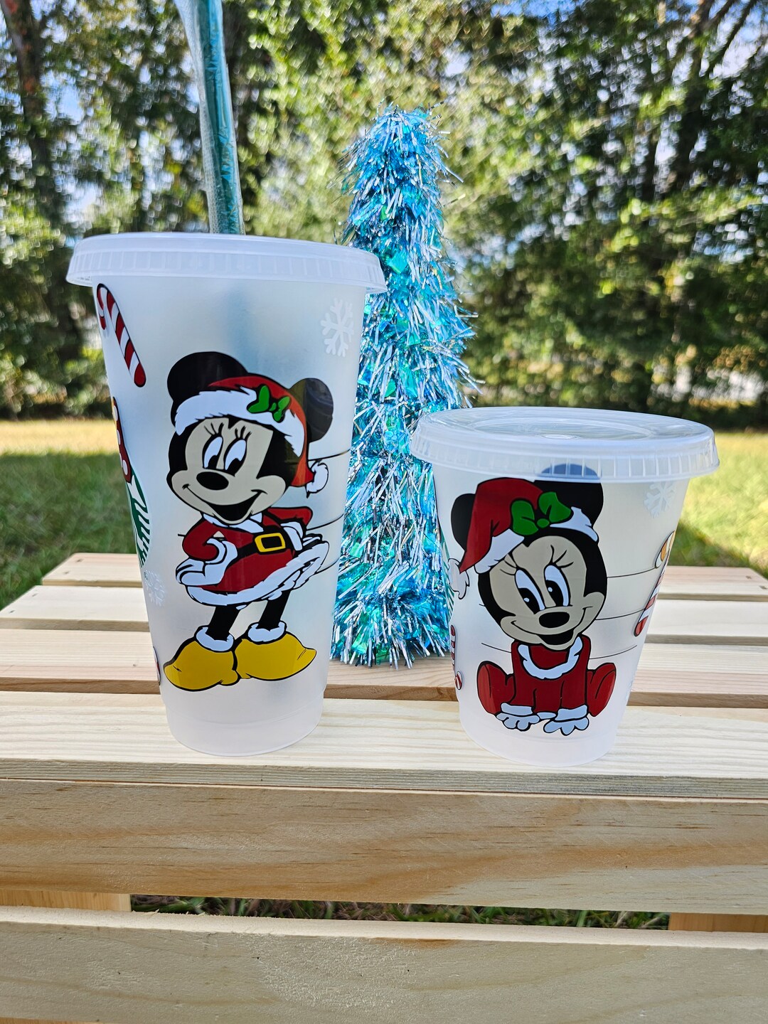 Mouse Christmas Cold Cup Reusable Cup 24oz Cold Cup Mommy & Me ...