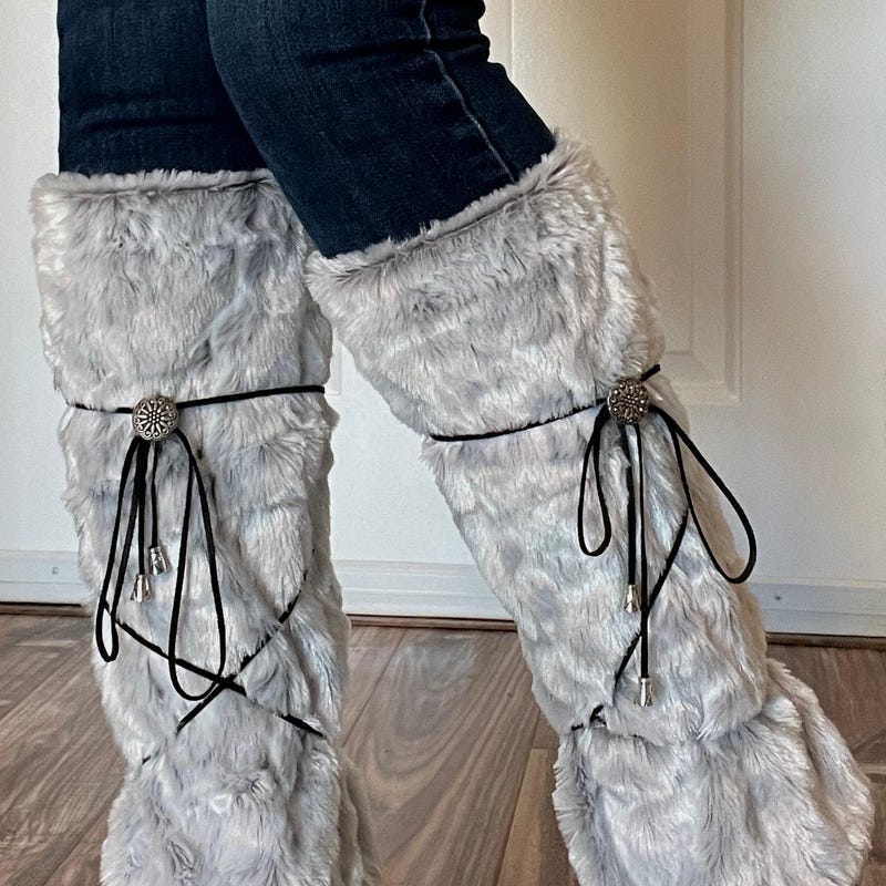 Fur Leg Warmers - Etsy
