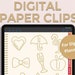 Gold Digital Paper Clips, Digital Planner Paperclips, Digital Clips ...