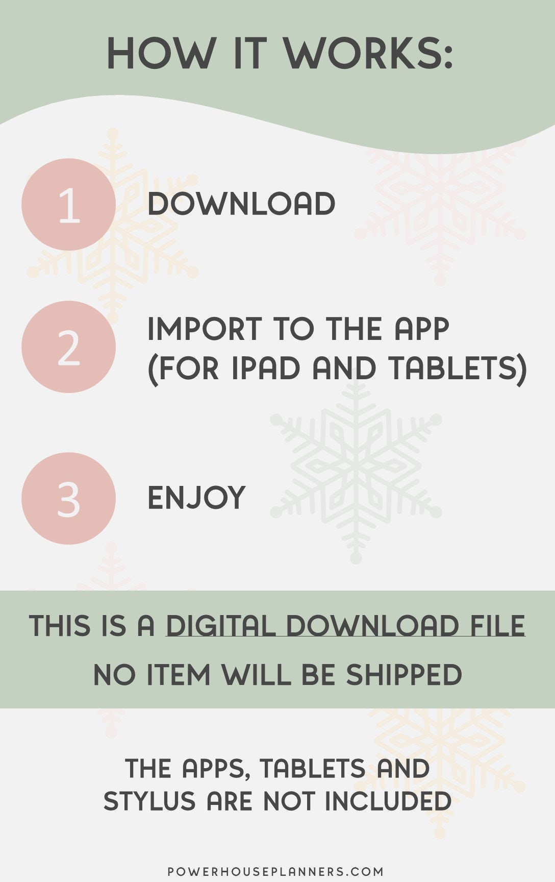 Undated Christmas Digital Planner, Digital Christmas Plan, iPad Holiday ...
