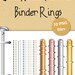 Digital Planner Rings, Metallic Digital Spiral Coil Binder Rings ...