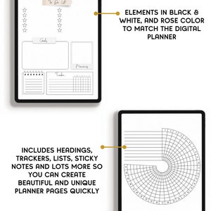 Digital Planner, Undated iPad Planner, Hyperlinked iPad Planner ...