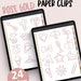 Rose Gold Digital Paper Clips, Digital Planner Paperclips, Digital ...
