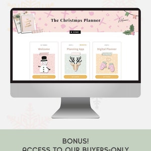 Undated Christmas Digital Planner, Digital Christmas Plan, iPad Holiday ...