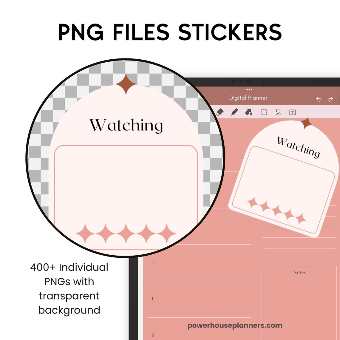 400 Aesthetic Boho Digital Planner Stickers, Digital Sticker Widget ...