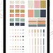 Boho Digital Notebook With 12 Hyperlinked Tabs, 12 Subjects Sections ...