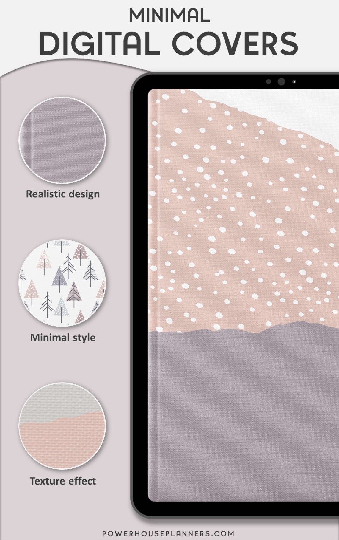 10 Minimal Digital Planner Covers, Minimalist Digital Cover, Digital ...