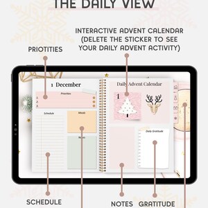 Undated Christmas Digital Planner, Digital Christmas Plan, iPad Holiday ...