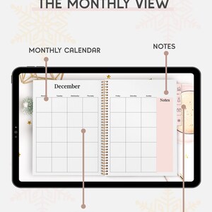 Undated Christmas Digital Planner, Digital Christmas Plan, iPad Holiday ...