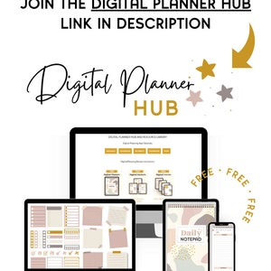 Digital Planner, Undated iPad Planner, Hyperlinked iPad Planner ...