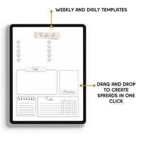 Digital Planner, Undated iPad Planner, Hyperlinked iPad Planner ...