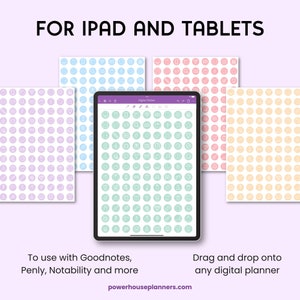 Everyday Icon Stickers for Digital Planners, Rainbow Pastel Icon Pack ...