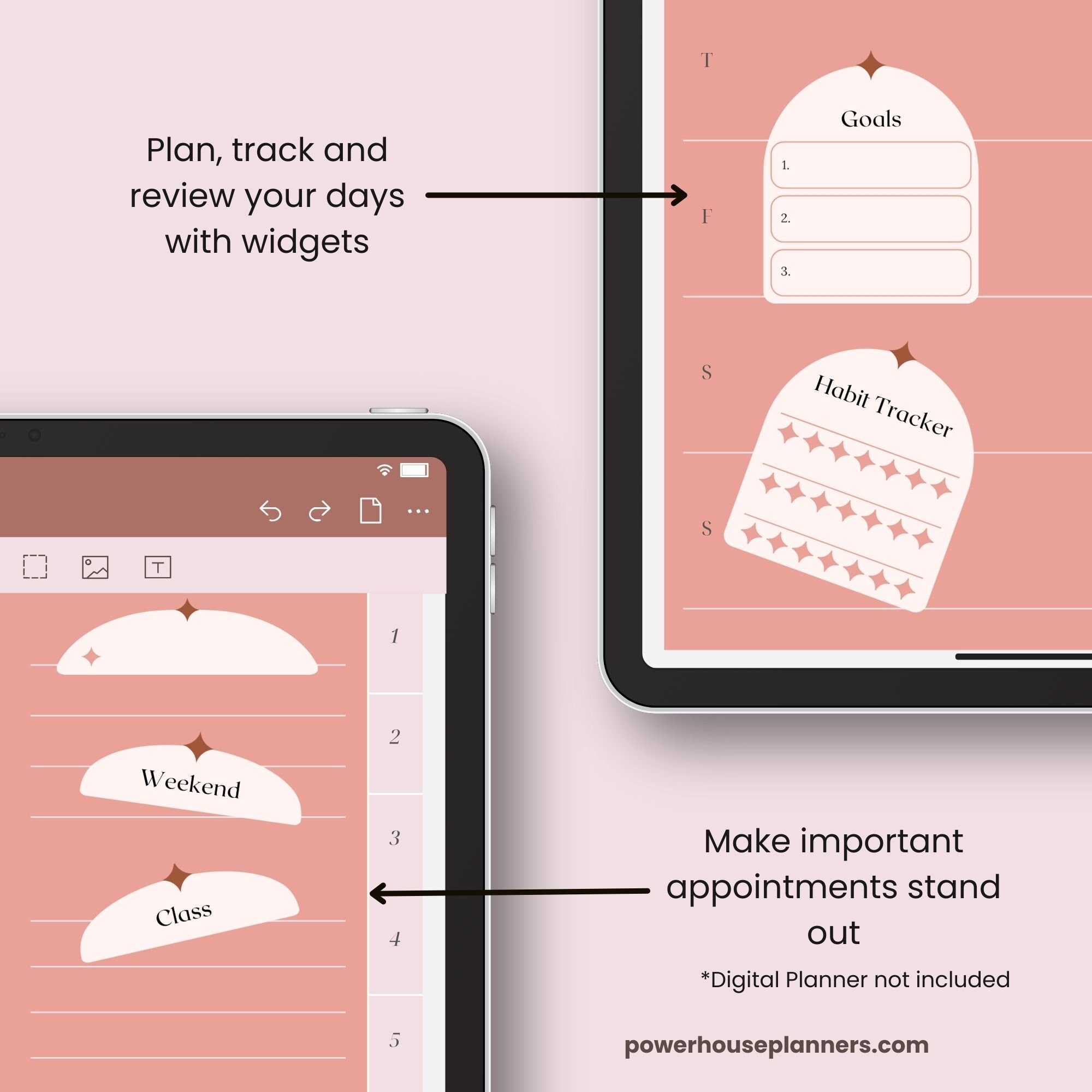 400 Aesthetic Boho Digital Planner Stickers, Digital Sticker Widget ...