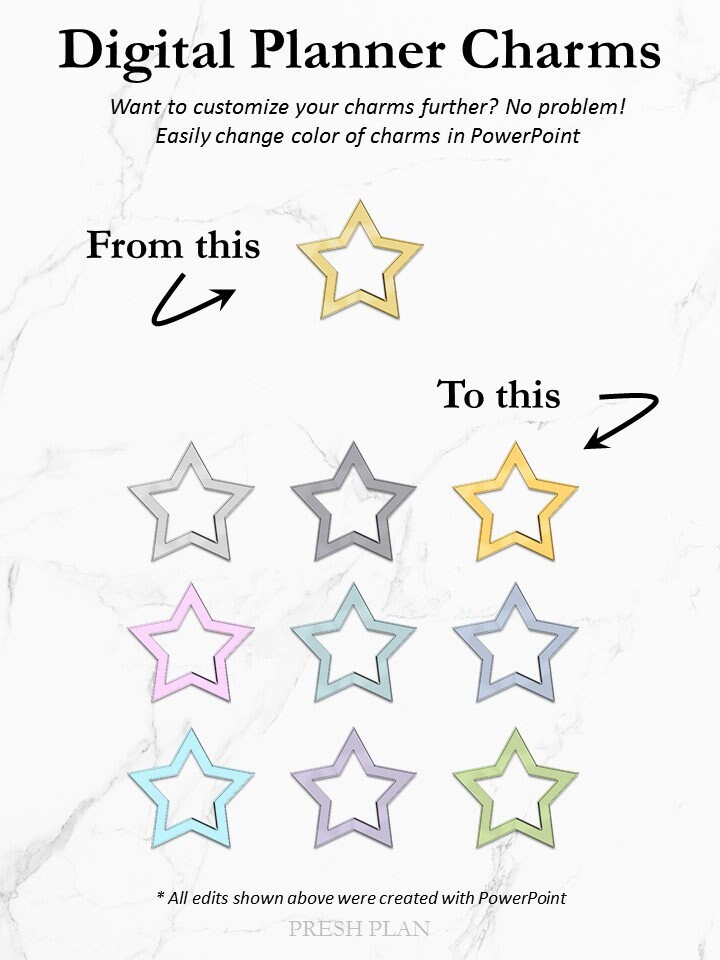 Digital Planner Charm Bundle, Planner Charms, Digital Planner Charms ...