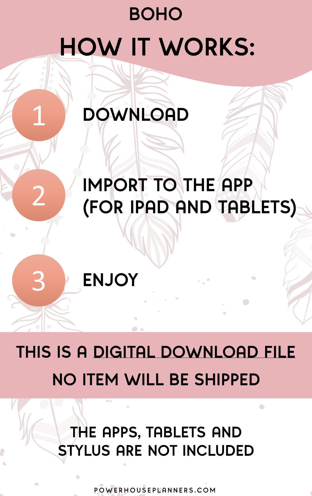 Boho Digital Notebook With 12 Hyperlinked Tabs, 12 Subjects Sections ...