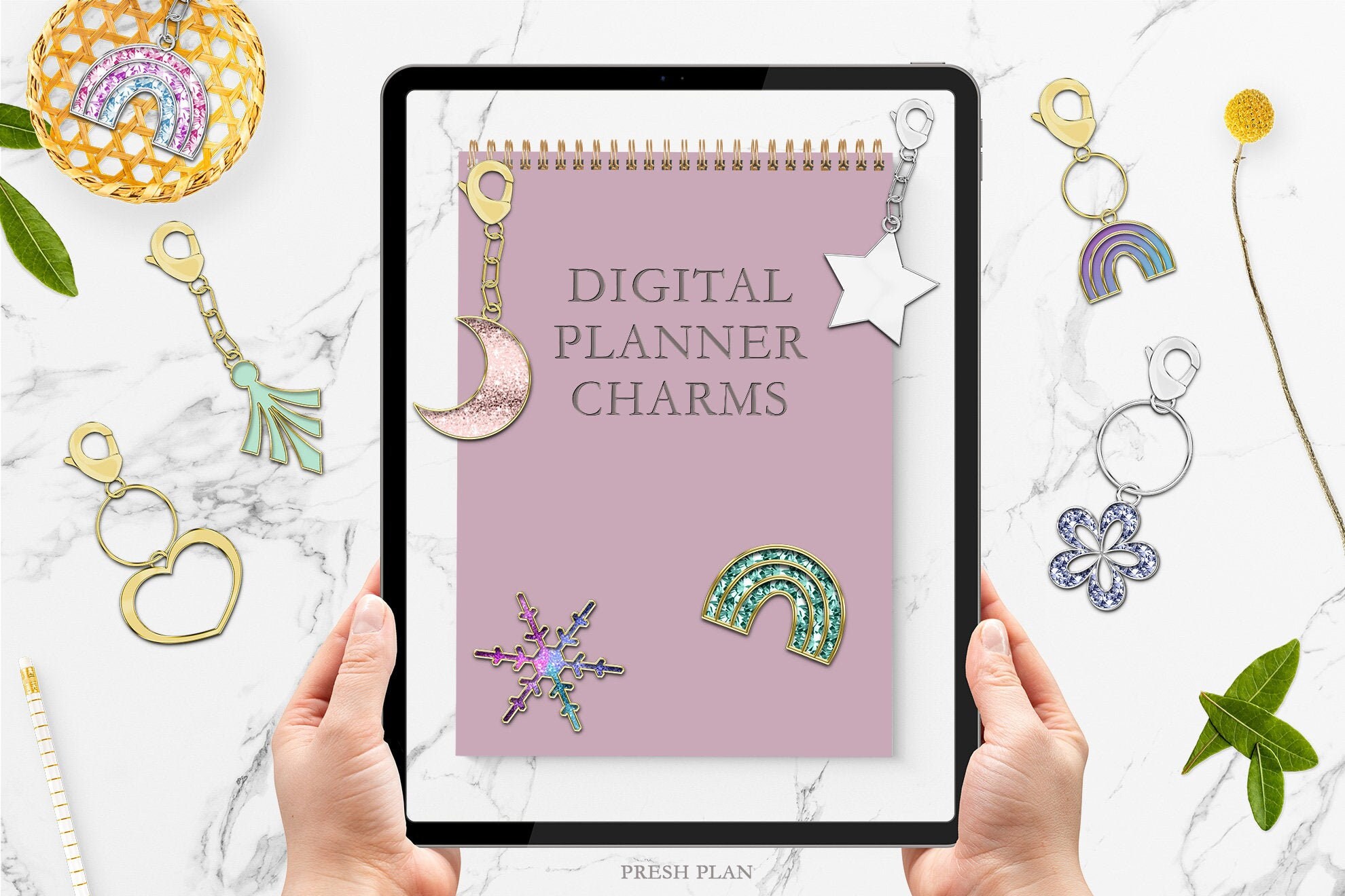 Digital Planner Charm Bundle, Planner Charms, Digital Planner Charms ...