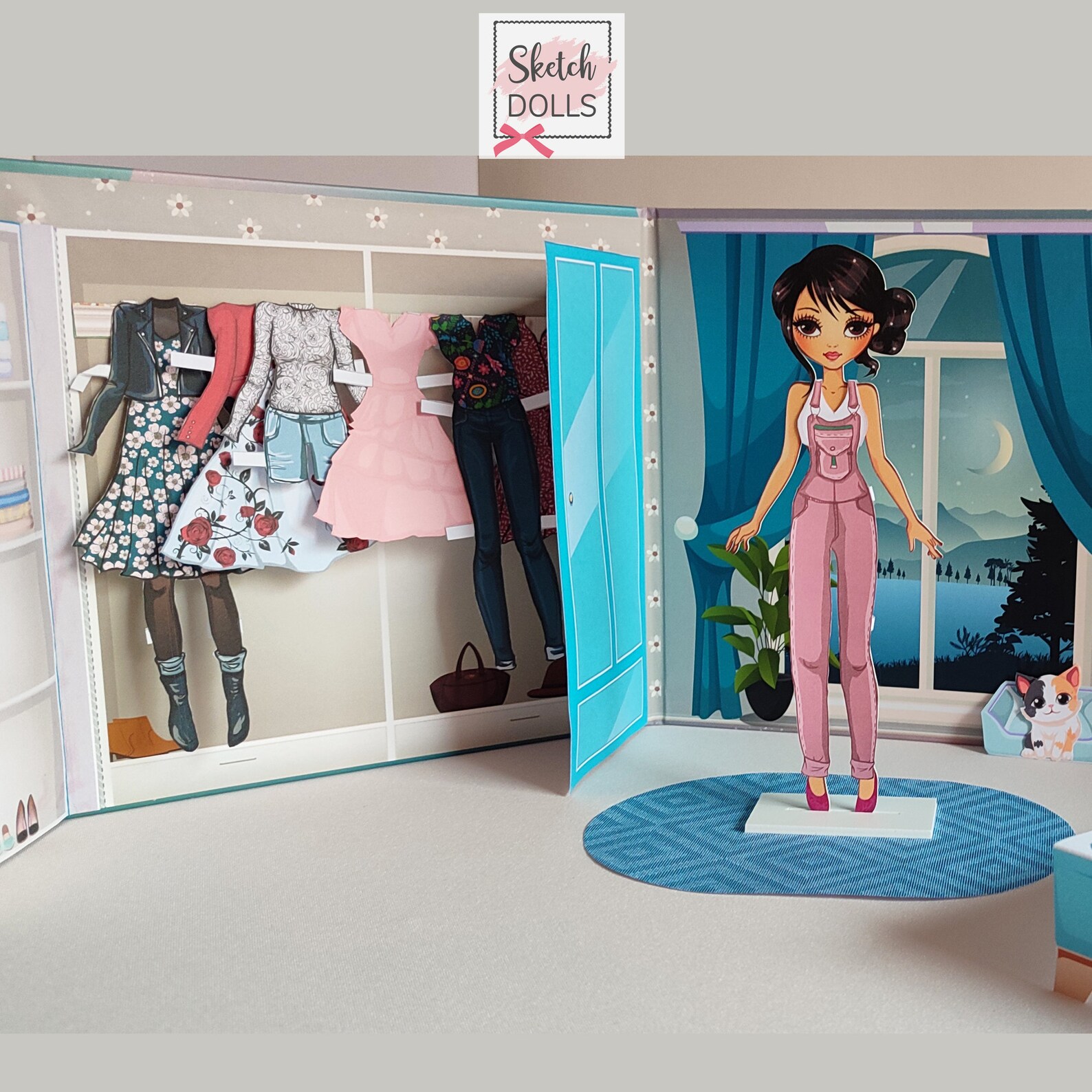 Paper Doll With Accessories, Paper Toys, Paper Doll Sofia, Paper Doll ...