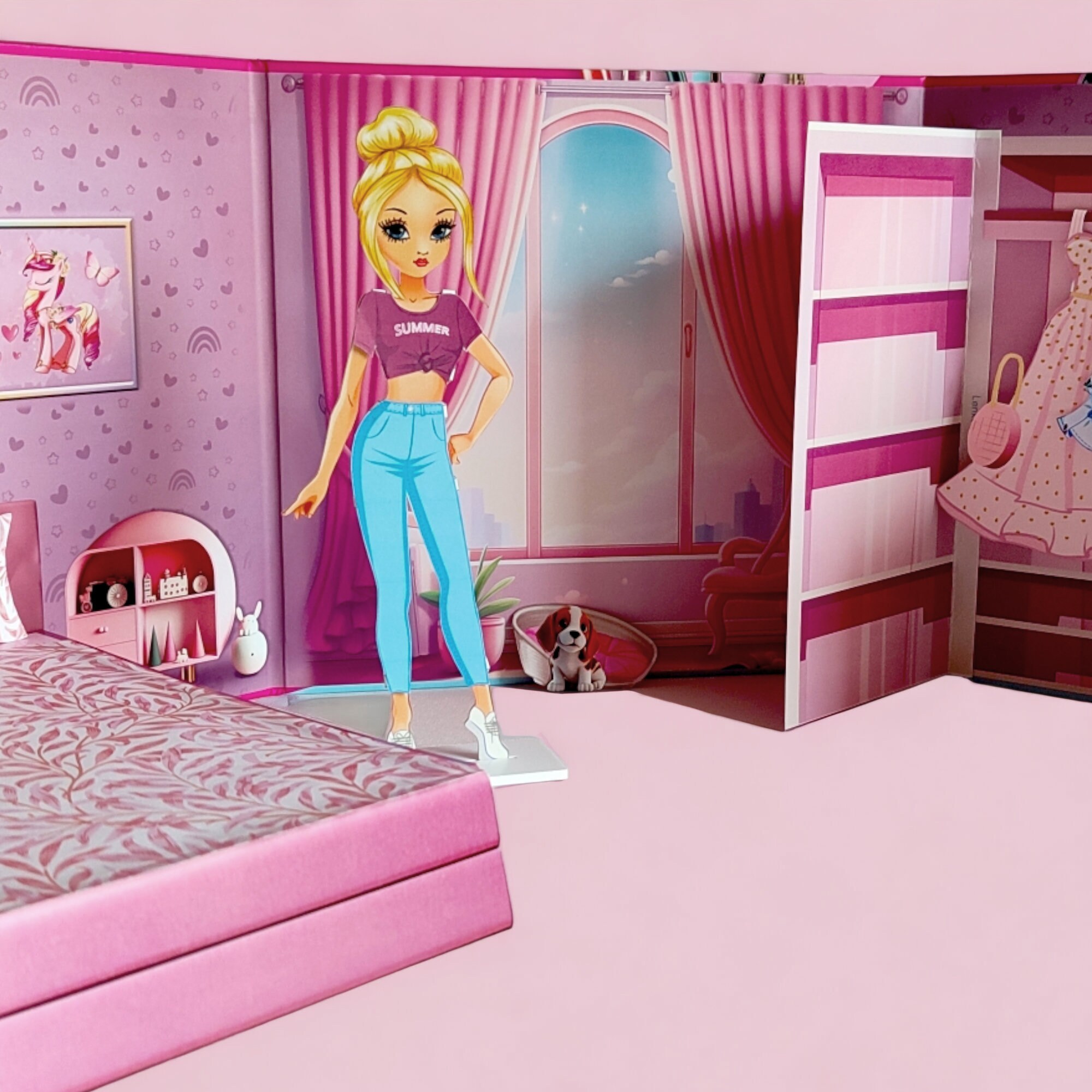 Paper Doll House, Paper Toys, Paper Doll Emma, Paper Doll and Clothes ...