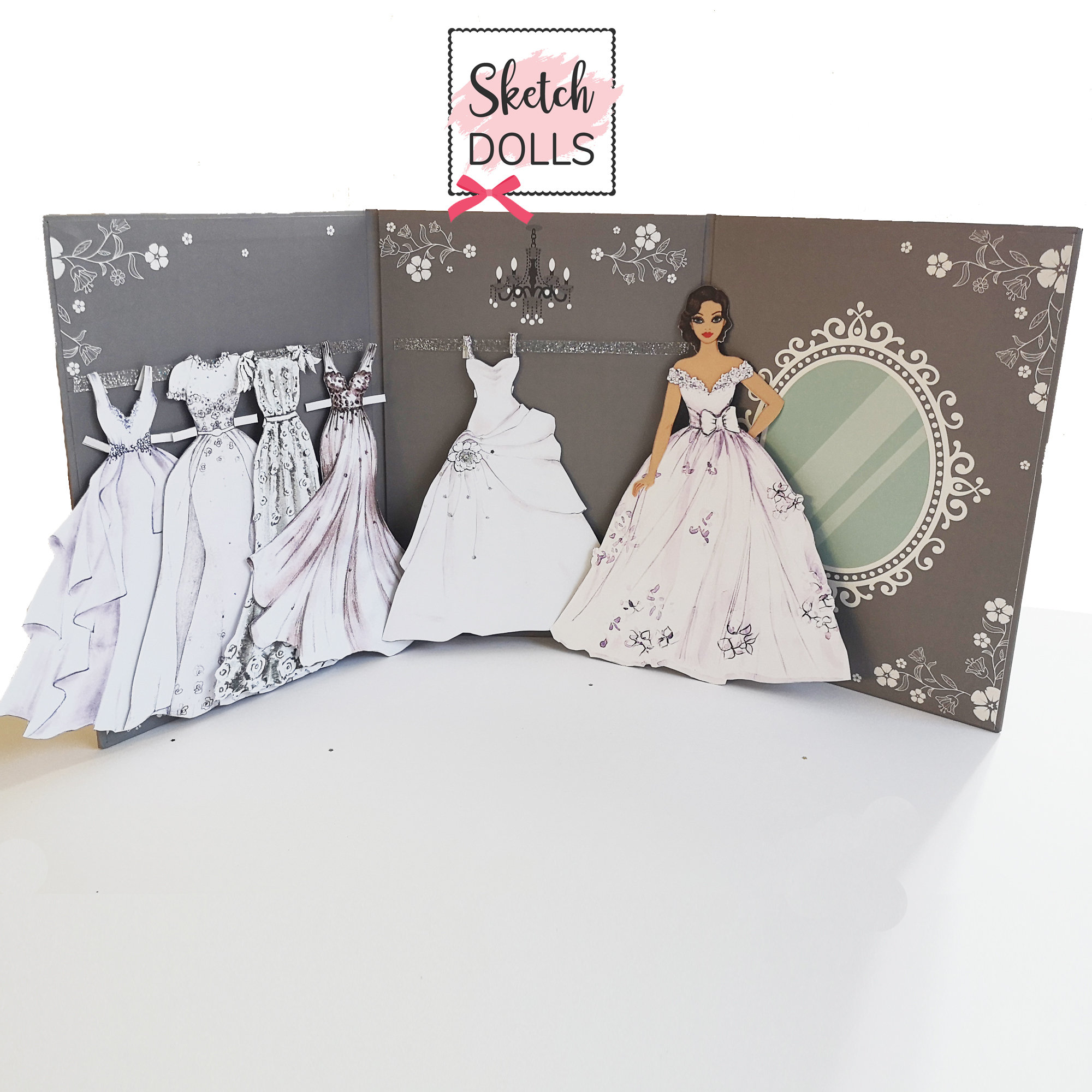 Paper Doll With Clothes, Creative Kit for Girls, Ready Cut Paper Doll ...