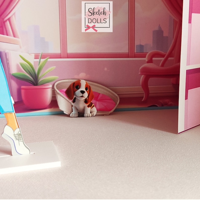 Emma Paper Doll House: Cutout Doll, Clothes & Accessories - Etsy