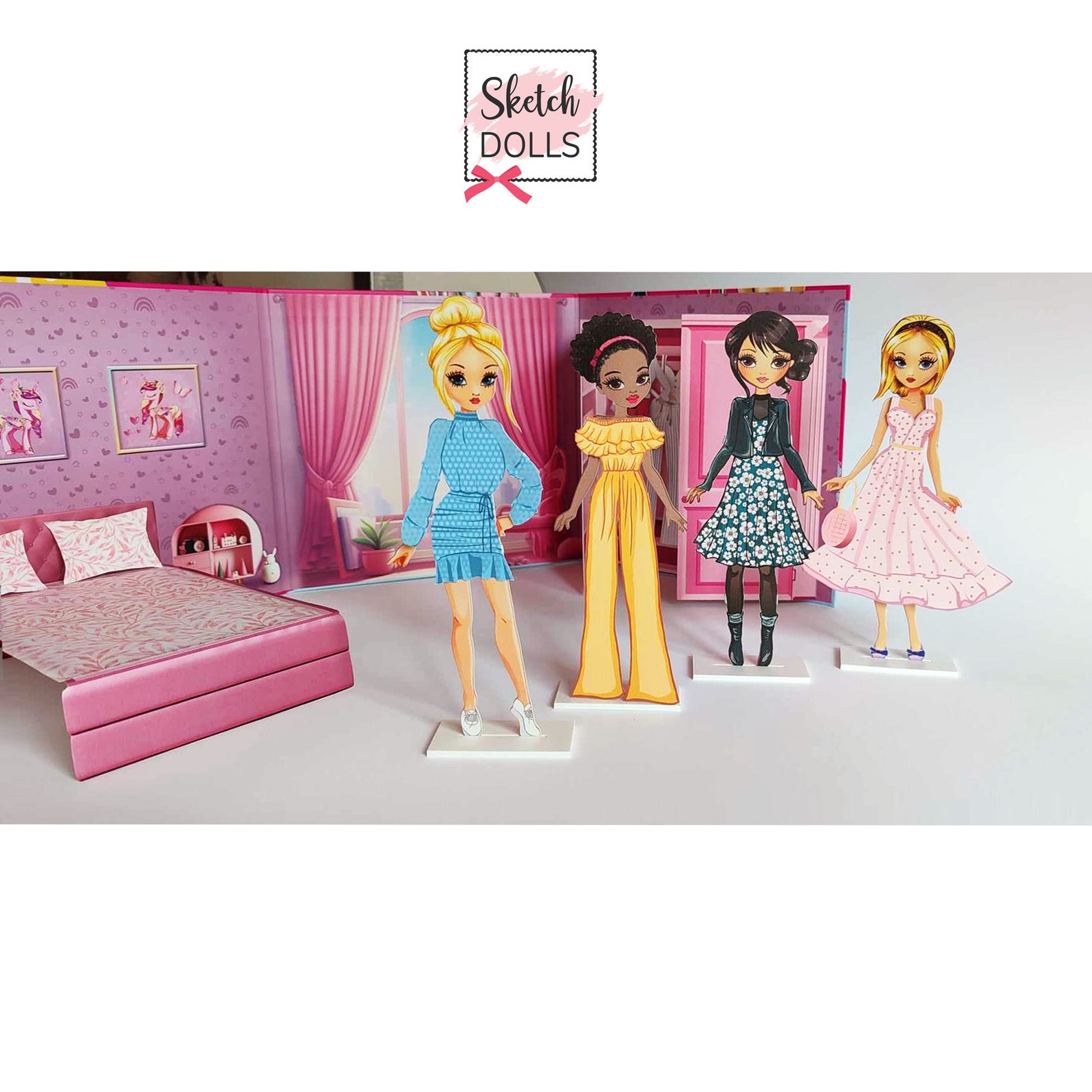 Paper Doll Laminated Cardboard Paper Doll Cut Out Paper - Etsy