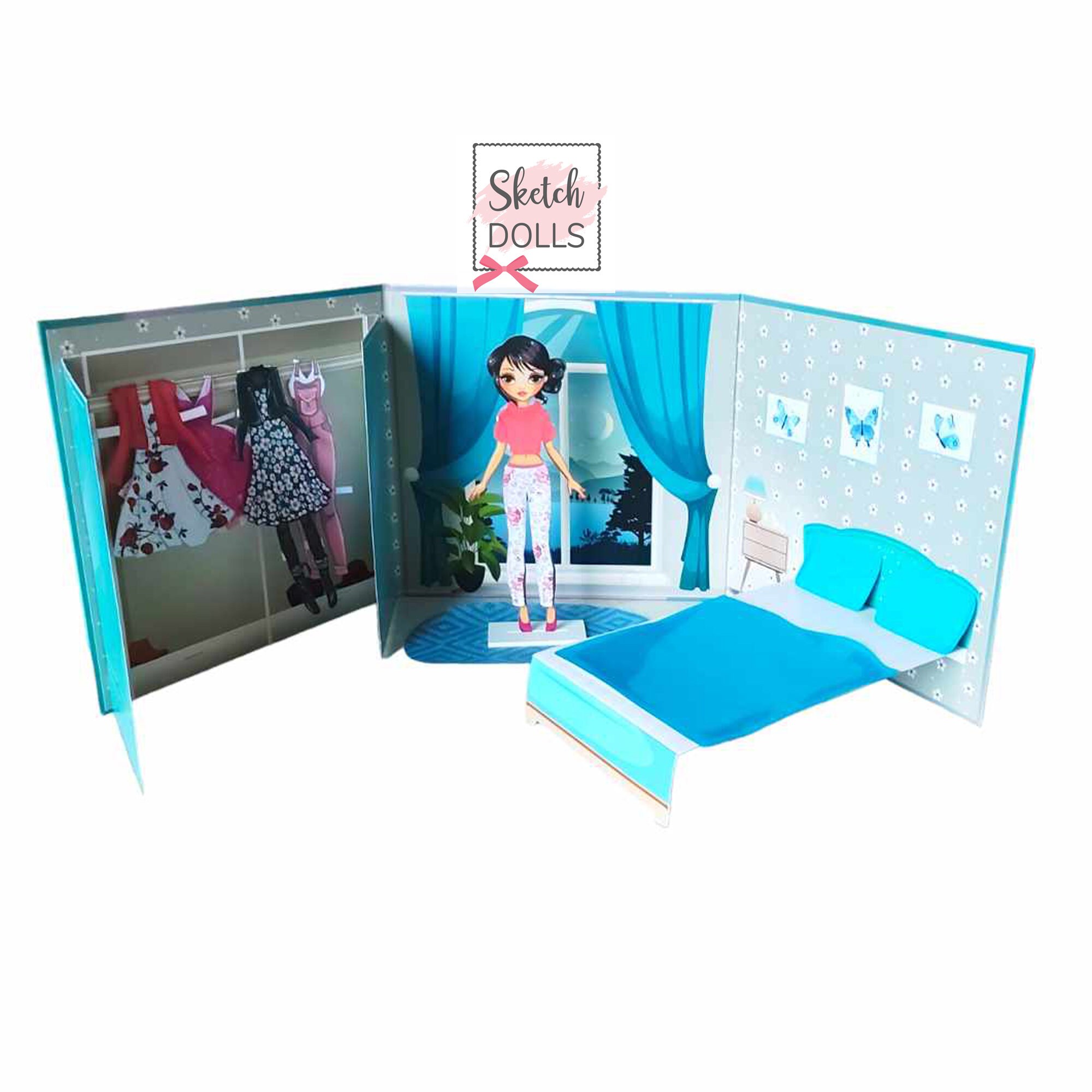 Paper Doll With Accessories, Paper Toys, Paper Doll Sofia, Paper Doll ...