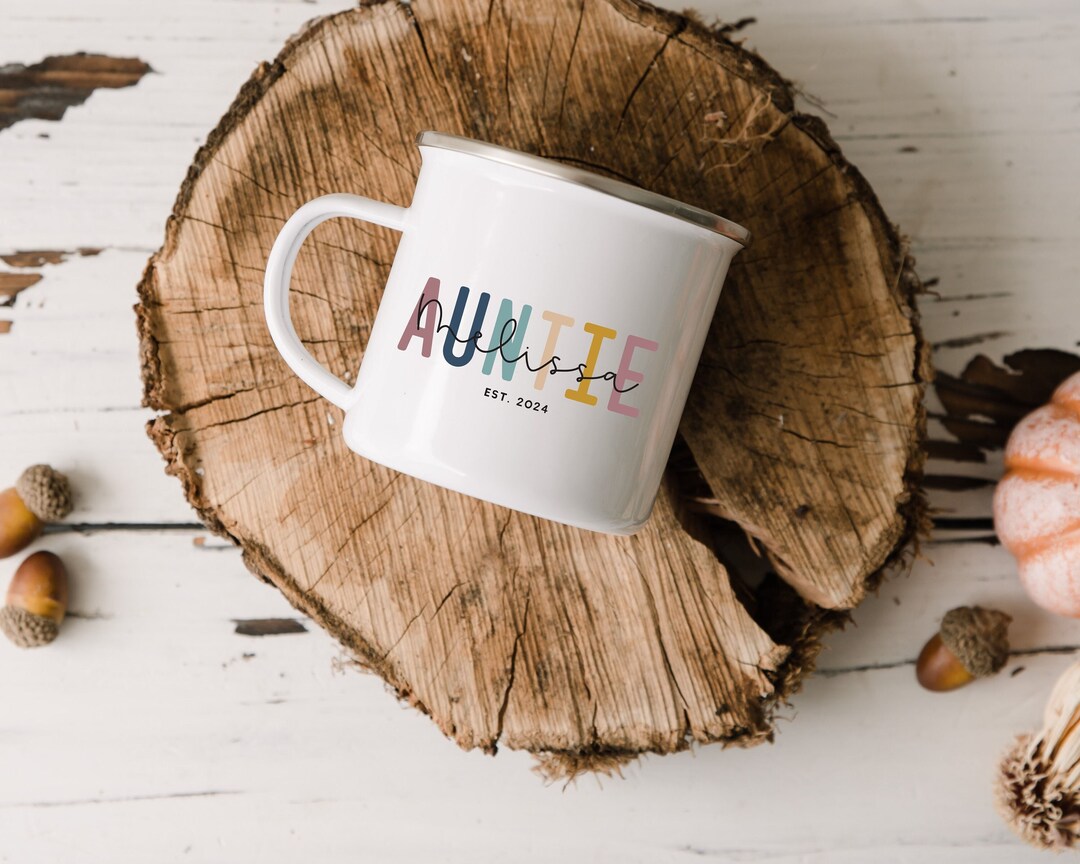 Custom Aunt Name Mug, Aunt Birthday Gift, in My Aunt Era, Est 2024, Bae ...