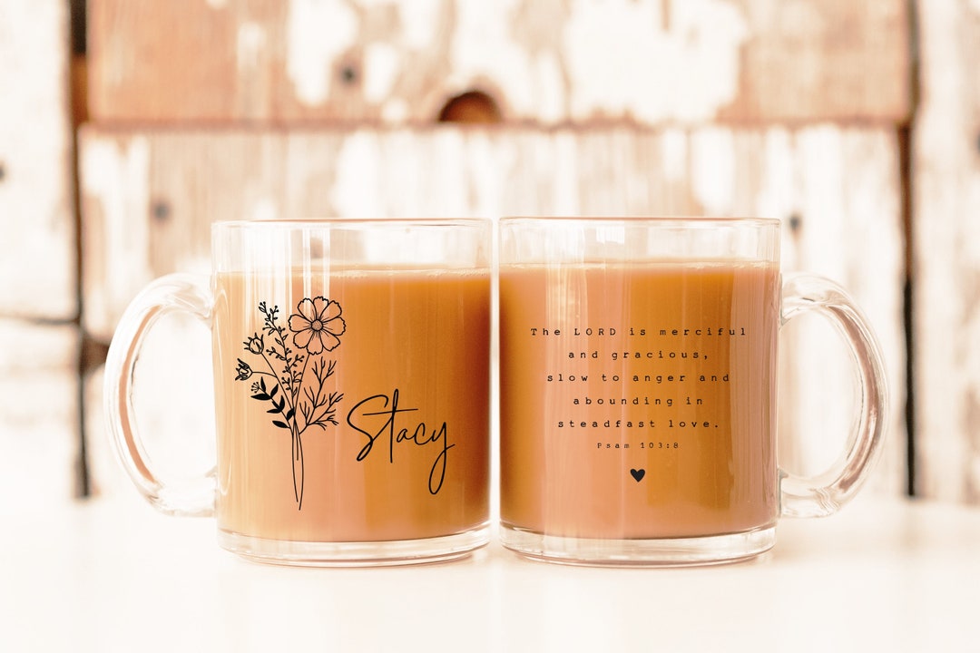 Custom Flower Name Mug, Christmas Gift, Aunt Mug, Birthday Gift for Her ...