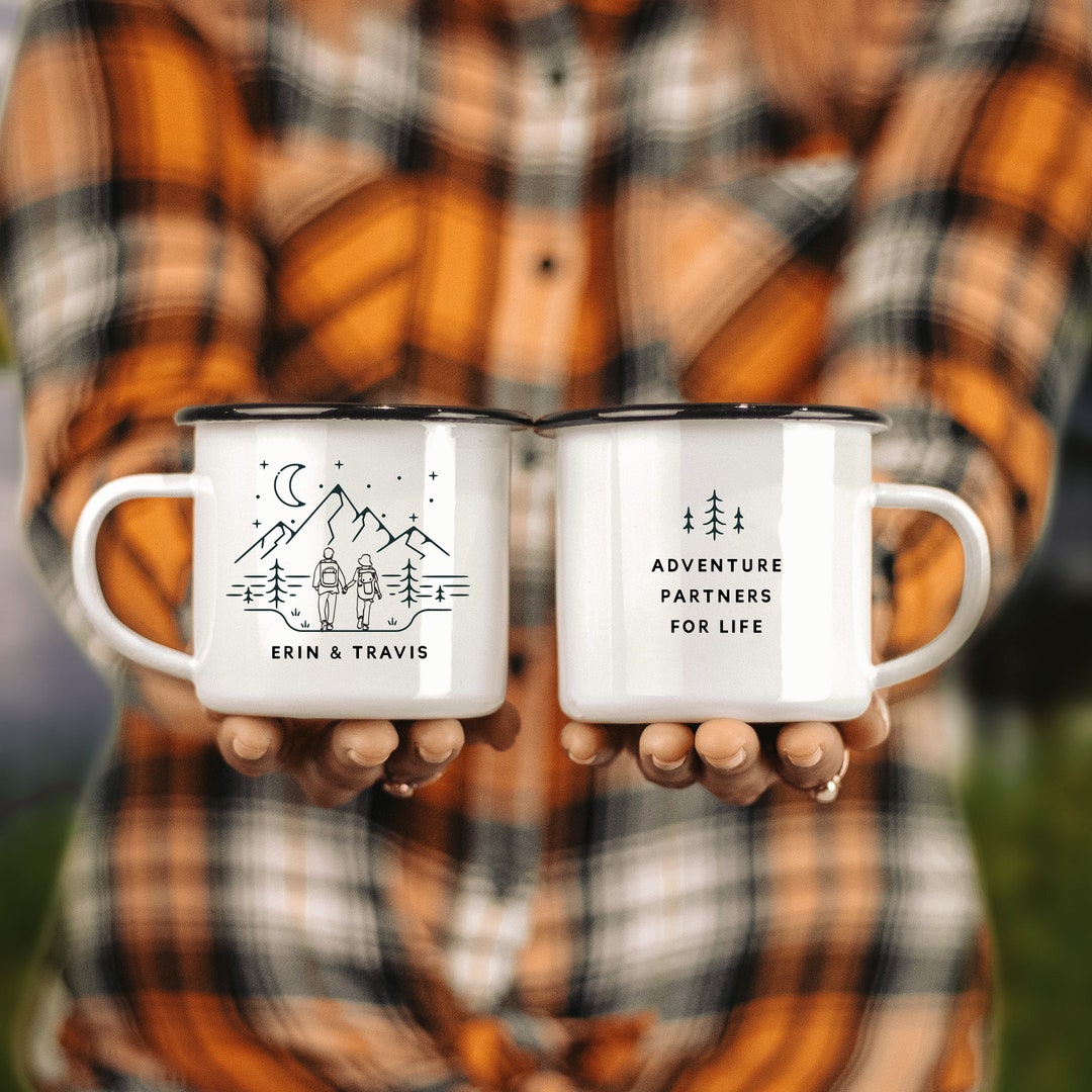 Personalized Couple Mug, Wedding Shower Gift Idea, Mountain Mug, Custom ...