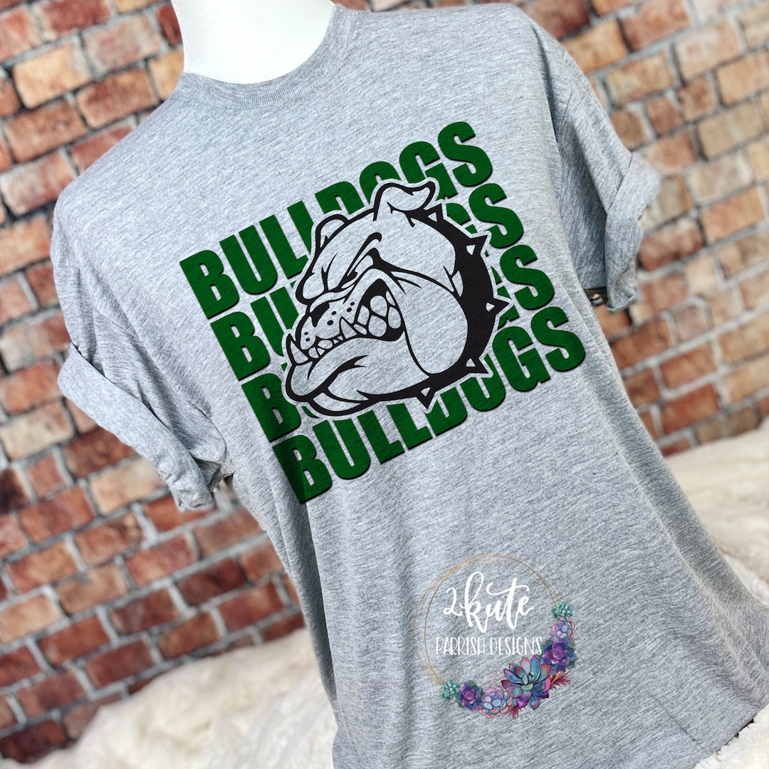 Bulldogs Spirit Wear, School Spirit Shirt, Bulldogs Mascot, Bulldog ...