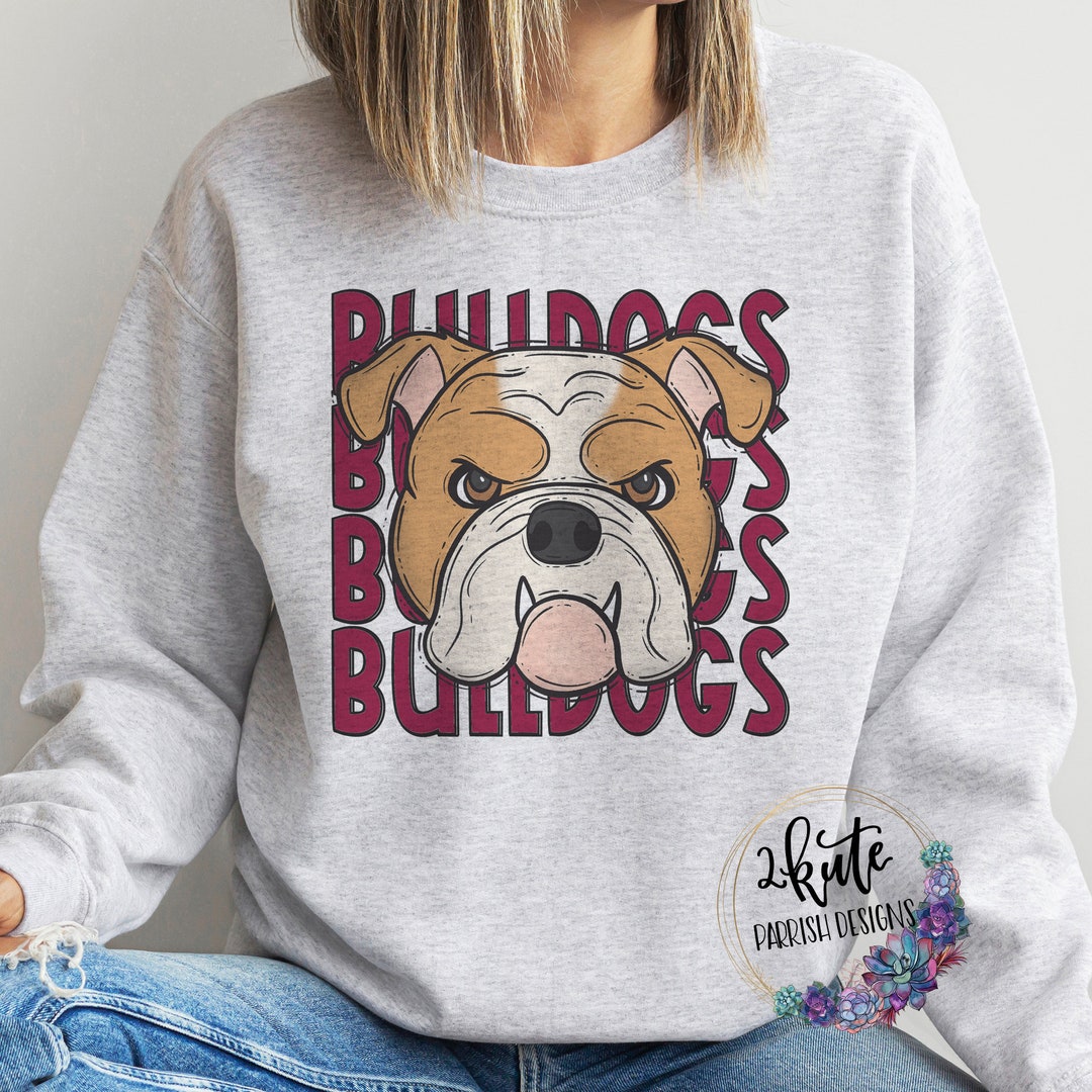 Bulldogs Spirit Wear, School Spirit Crewneck, School Spirit Sweatshirt ...