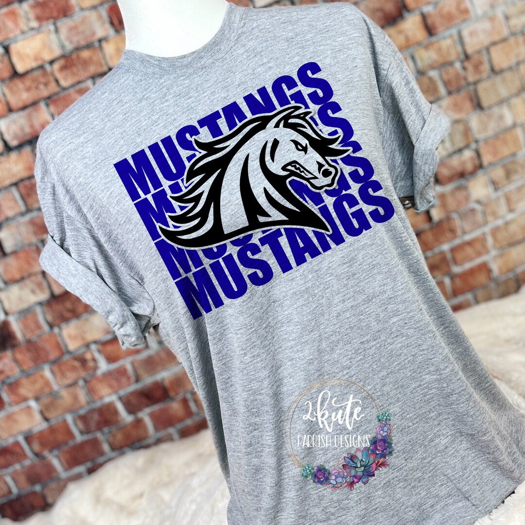 Mustangs Spirit Wear, School Spirit Shirt, Mustangs Shirt, Mustangs Tshirt, Mustang Pride Shirt ...