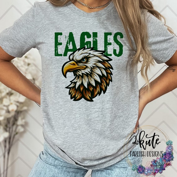 Eagle Mascot T Shirt Designs Men's Black Eastern Washington Eagles