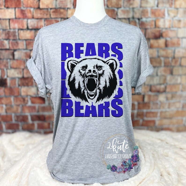 Bears Sports Shirts School Spirit Shirt Team Spirit Shirts - Etsy