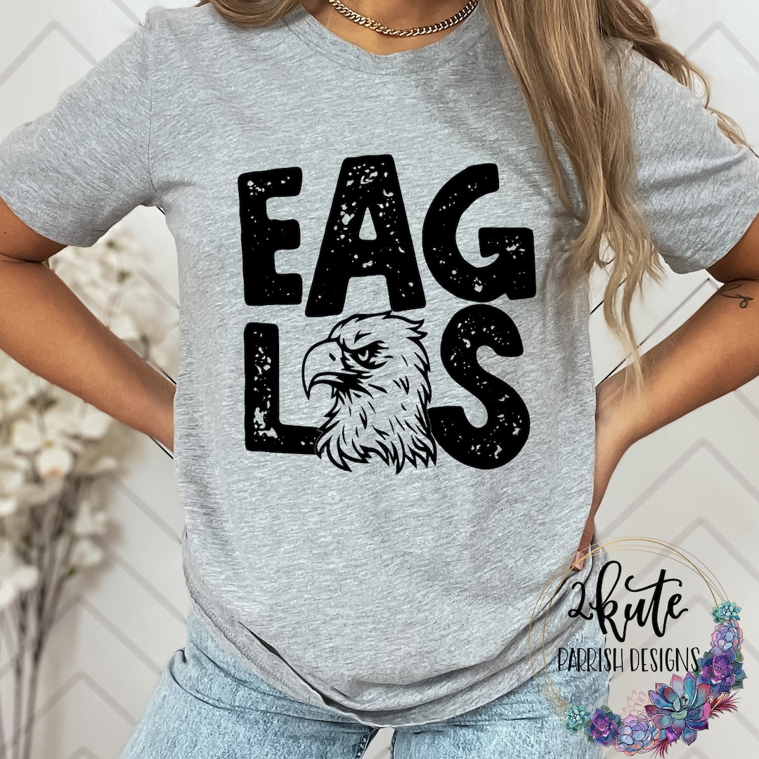 Eagles Sports Shirts, Sports T-shirt, High School Sports Tee, Eagles Mascot, Eagle Spirit ...