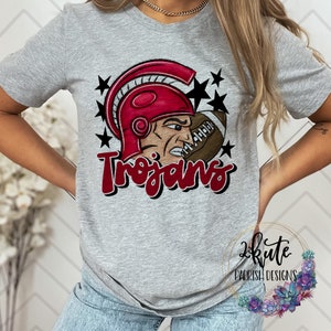 Trojans Shirts, Team Sports Shirt, High School Sports Tee, Trojans ...
