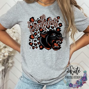 Panthers Shirts, Panthers Cheer Shirt, Glitter Spirt Shirt, Panther Paw ...