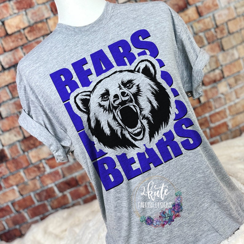 Bears Sports Shirts School Spirit Shirt Team Spirit Shirts - Etsy