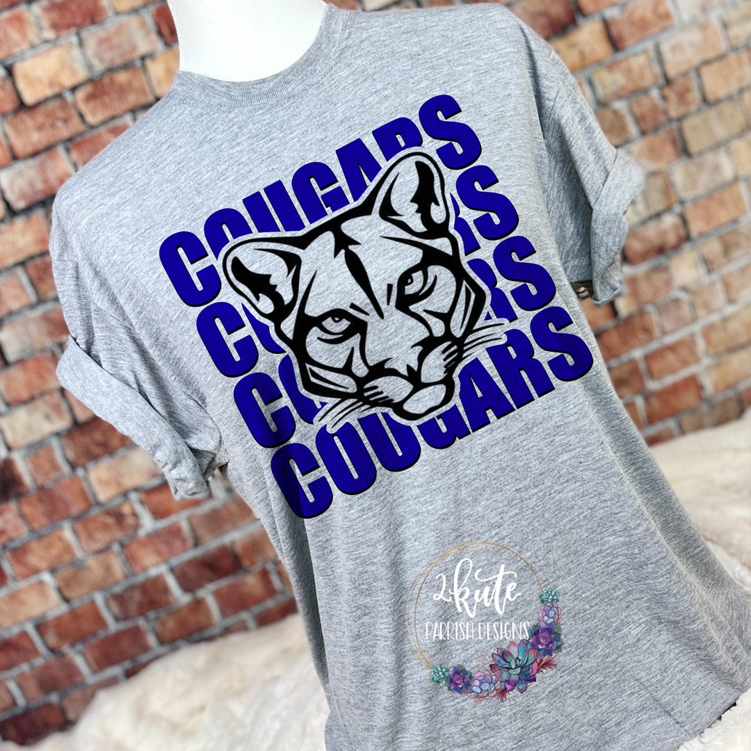Cougars Shirts, Cougars Spirit Shirt, Sports Tee, Team Sports Shirt ...