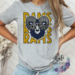 Rams Shirts, Sports T-shirt, High School Sports Tee, Rams Mascot Shirt ...