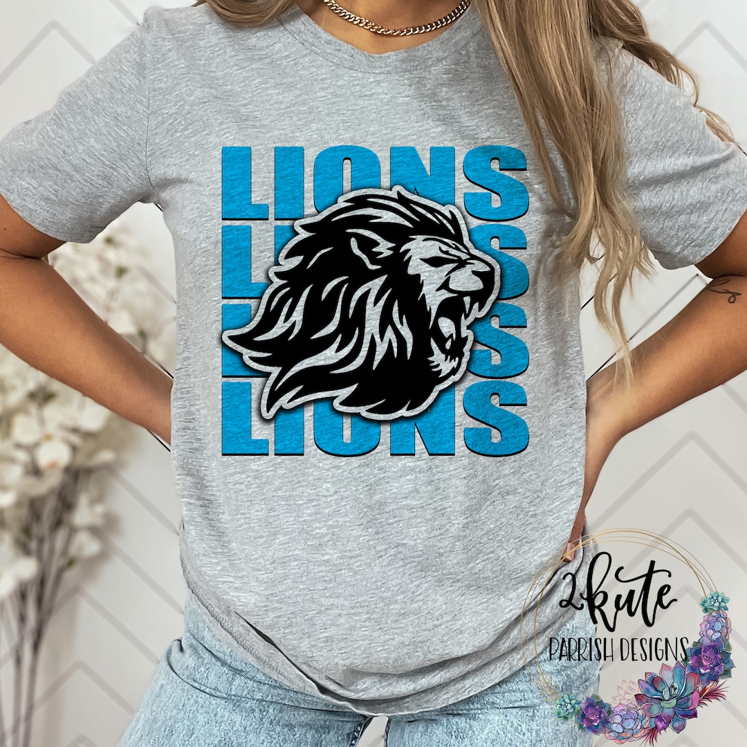 Lions Shirts, Sports T-shirt, High School Sports Tee, Lions Mascot ...