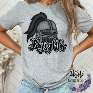 Knights Shirts, Sports T-shirt, High School Sports Tee, Knights Mascot ...