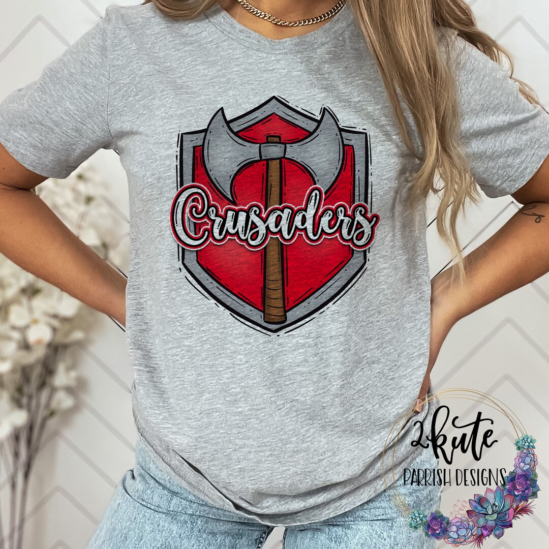 Crusaders Shirts, School Spirit Shirt, Team Sports Shirt, Crusaders ...